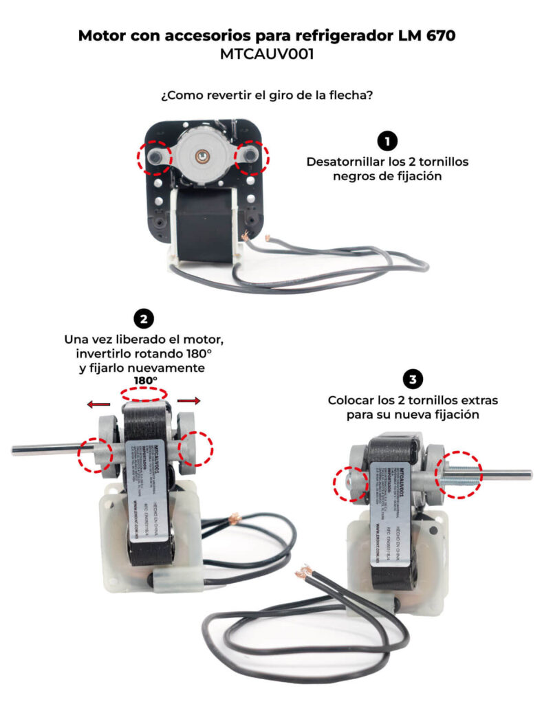 Motor con accesorios para refrigerador LM 670 COLDTEK - ERO Internacional