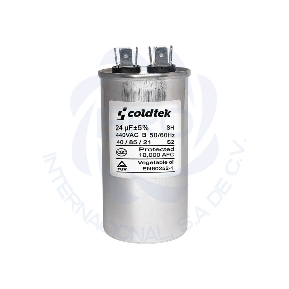 Capacitor de trabajo de aluminio para refrigeración 24uF - ERO ...