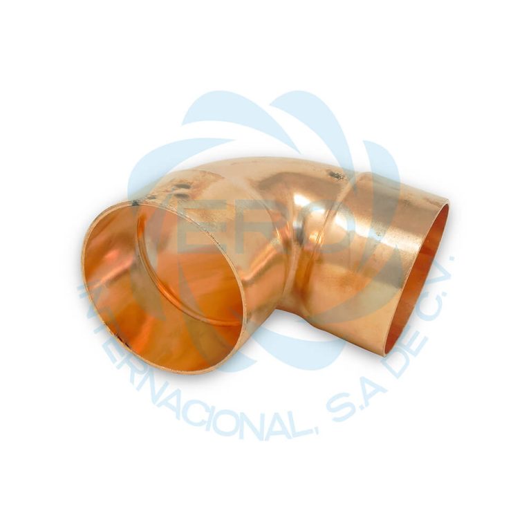 Codo 90° radio corto soldable de cobre 411120007H diámetro exterior: 1 3/8”; nominal: 1 1/4 ...